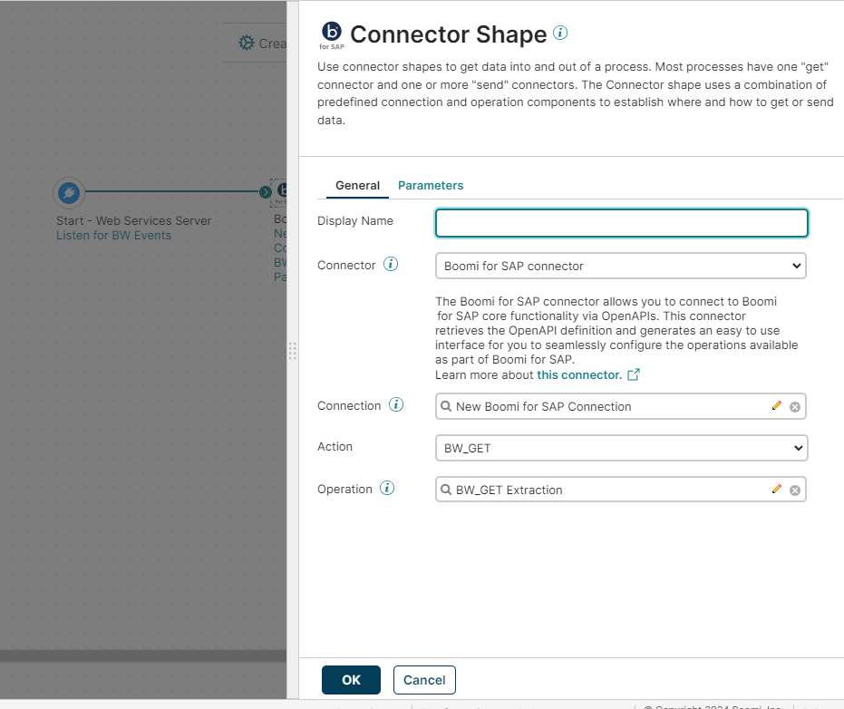 Double-click on the Boomi for SAP connection