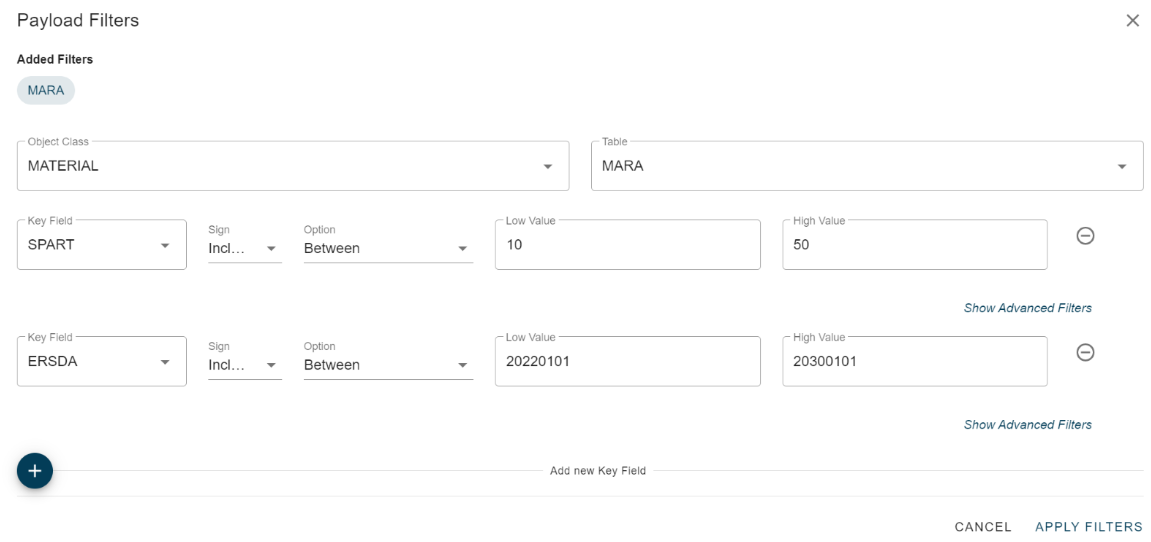 Change Pointer Payload Filter | Boomi Documentation
