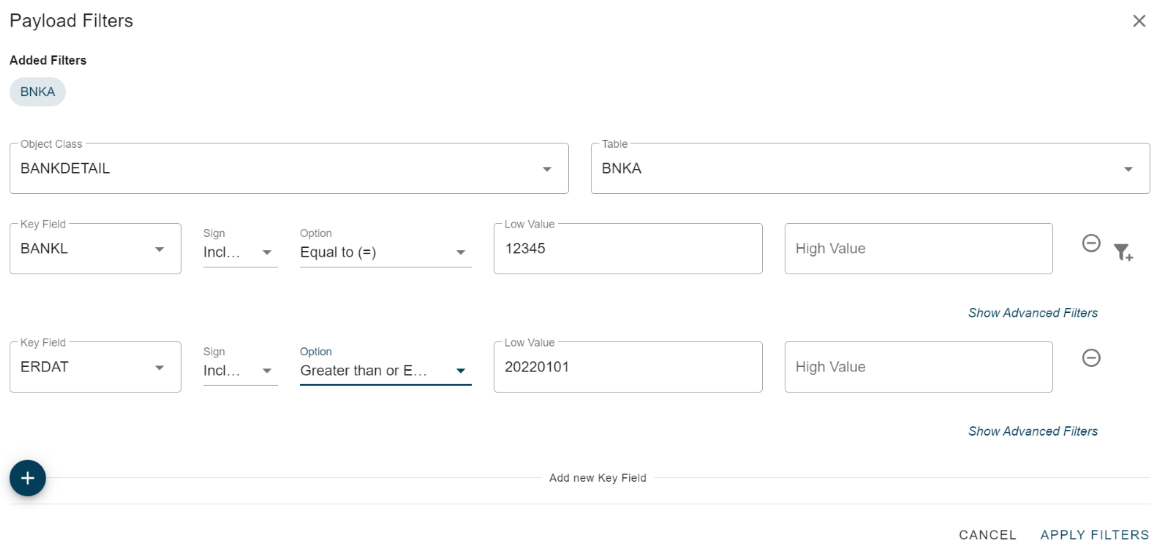 If A Filter Is Not Fully Defined The Addapply Filter Button Is Deactivated The Rule For A
