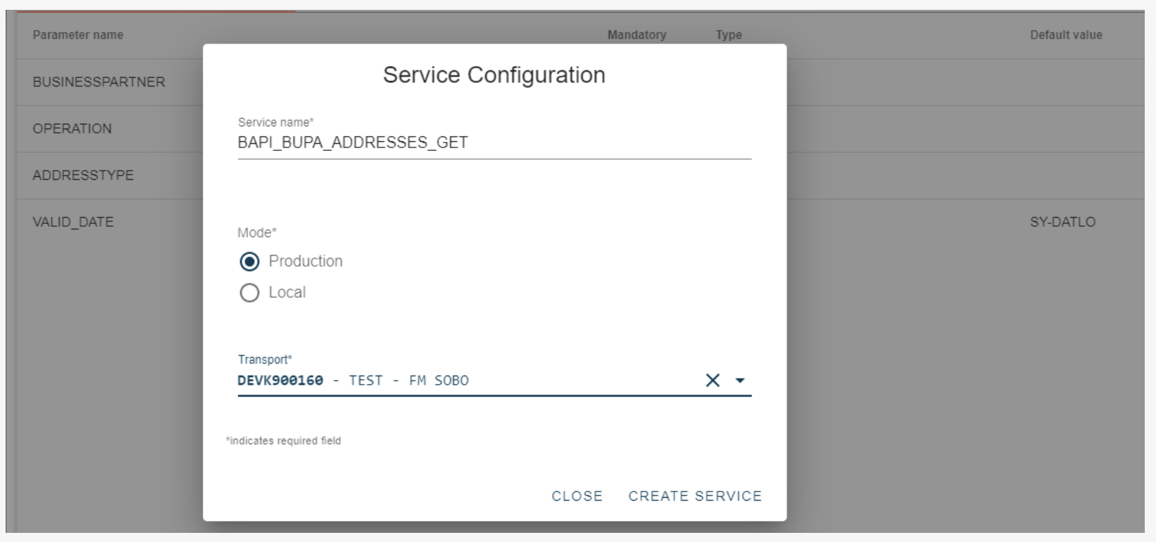 The service creation will trigger an error message if it already exists.