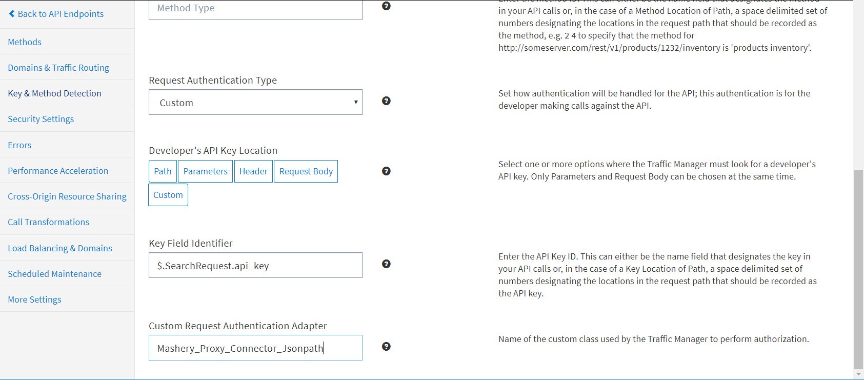 JSON Body API Key Authentication Connector | Boomi Documentation
